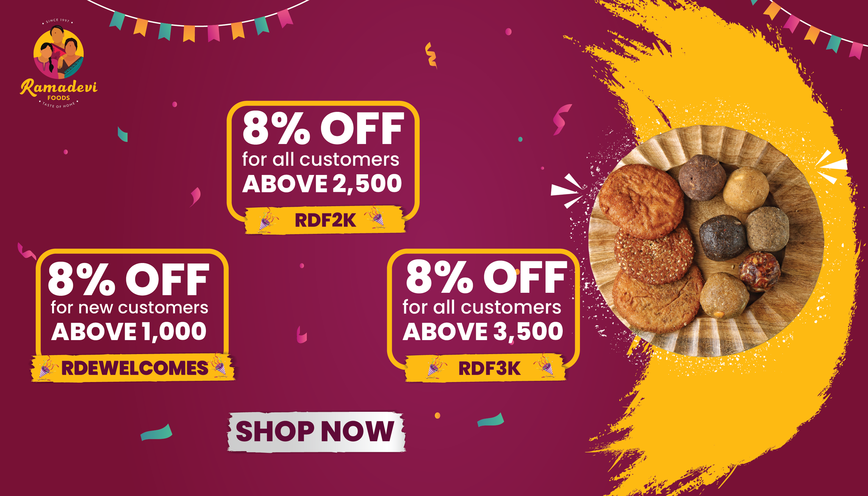 Homemade Sweets - Snacks - Pickles - Podis - since 1997 – RAMADEVI FOODS